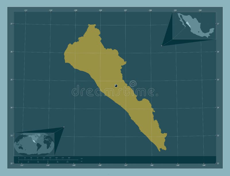 Sinaloa, Mexico. Solid. Capital Stock Illustration - Illustration of ...