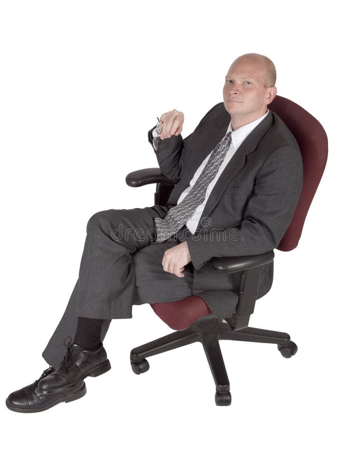 Sincere Businessman stock photo. Image of glasses, balding - 1026286