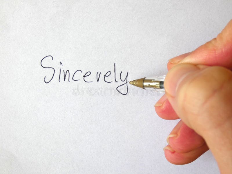 Bye Bye Handwritten on Paper Stock Photo - Image of closeup ...