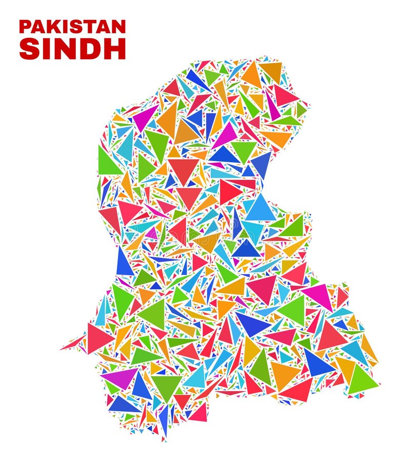 Sindh Province Map Population Demographics and Textured Stamp Seal ...