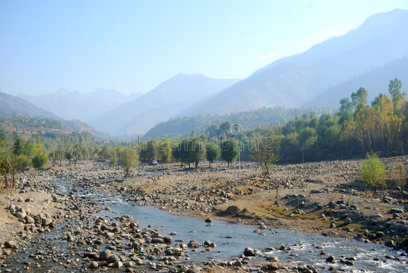 Sindh River, Kashmir, India Stock Photo - Image of remote, natural ...