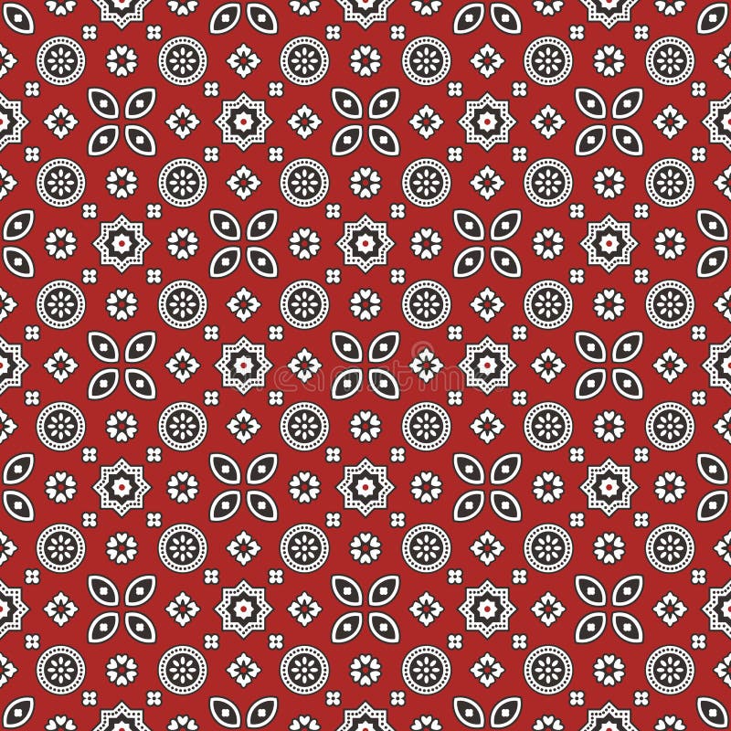 Sindhi Ajrak Pattern stock vector. Illustration of element - 38813003