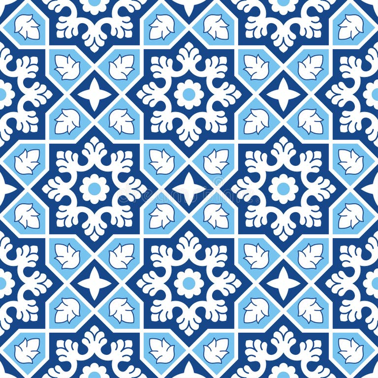 Sindhi Tiling Pattern Vector Stock Vector - Illustration of ceramic ...