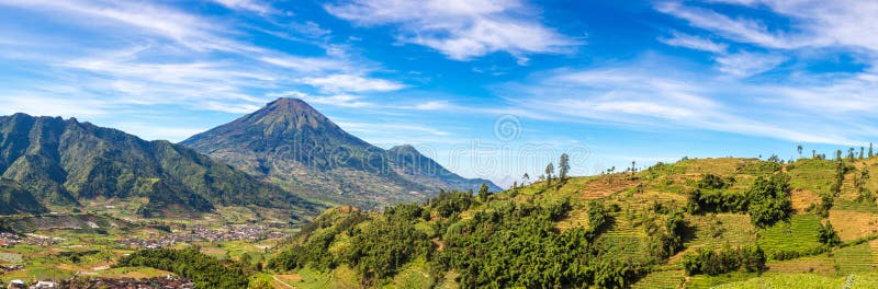 Sindoro Volcano in Central Java Stock Image - Image of indonesia ...