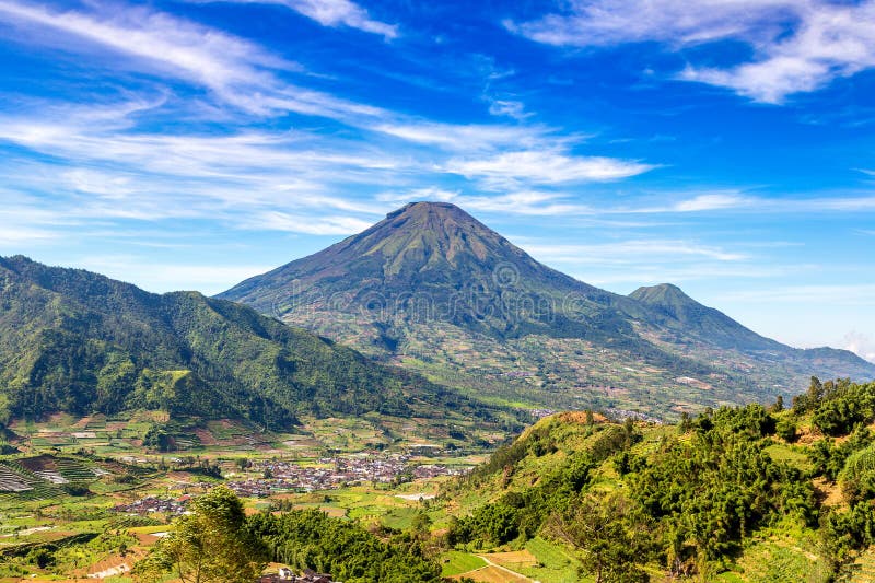 Sindoro Mountain, Central Java Stock Photo - Image of outdoor, mountain ...