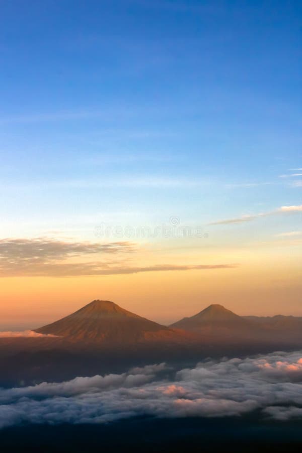 Sindoro - Sumbing Mountain stock image. Image of wilderness - 83946767