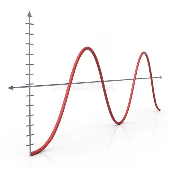 Sine Curve 3D Icon stock illustration. Illustration of equation - 368032596