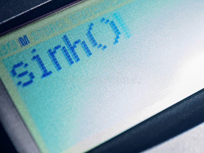A Sine Sign on a Calculator Screen that Visualizes Trigonometric ...