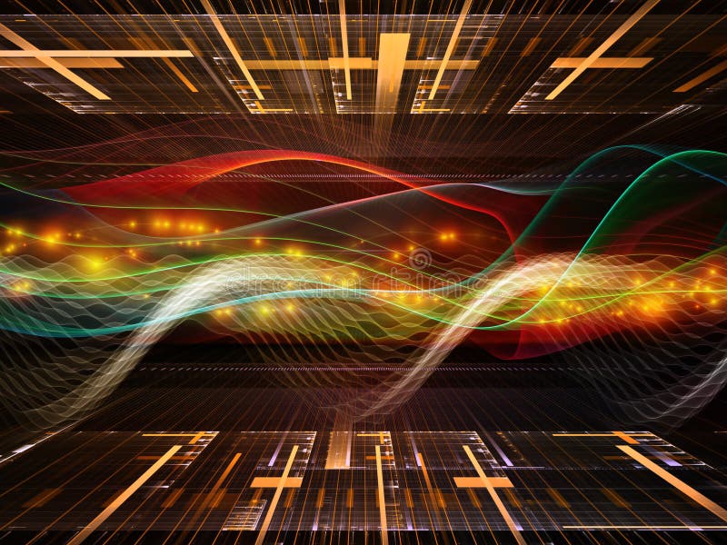 Sine Wave Background stock illustration. Illustration of stream - 25636300