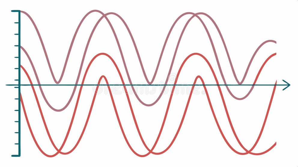 Sine Wave Graph, Science and Technology Representation Vector Design ...