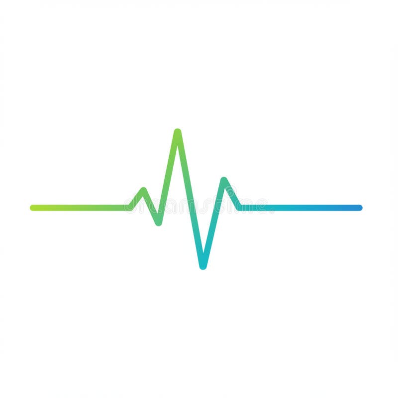 A Sine Wave Pattern Resembling an Electrocardiogram Trace is Depicted ...