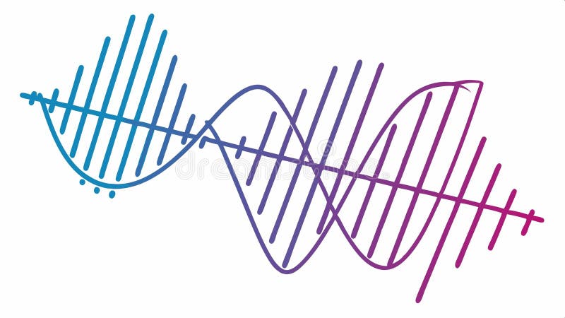 Sine Waves Abstract Pattern, Sound Frequency Illustration Vector Design ...