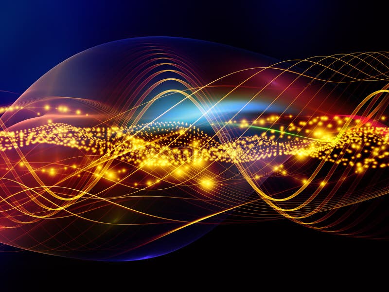 Overlapping sine waves stock illustration. Illustration of fractal ...