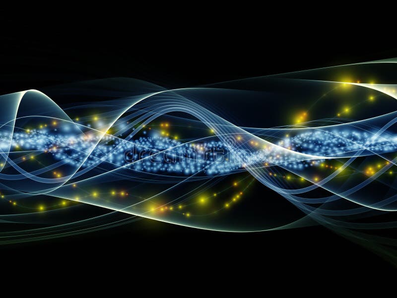 Sine waves of lights stock illustration. Illustration of sine - 24383330