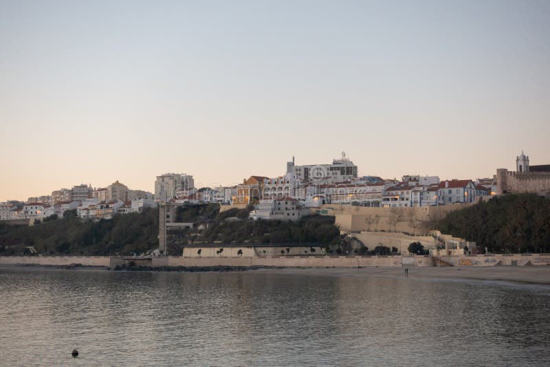 Sines Beach at Sunset in Portugal Stock Image - Image of gama, nature ...