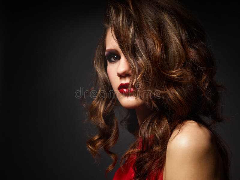 Sinful look stock photo. Image of brunette, model, elegance - 24528598