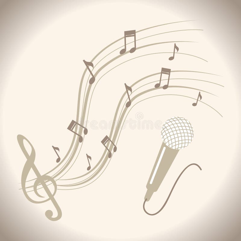 Grunge Music Vector Background with Guitar and Notes Stock Vector ...