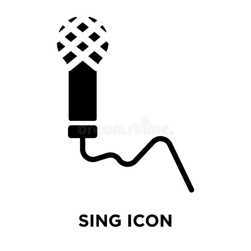 Singing Concept Vector Linear Icon Isolated on Transparent Background ...
