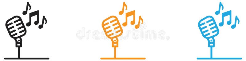 Sing Icon Vector Logo Set Collection for Web App Ui Stock Vector ...