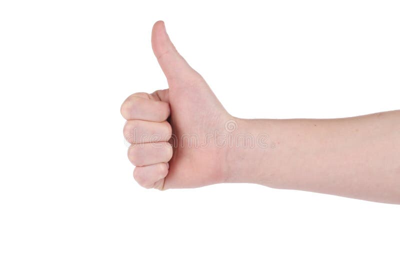 Sing Language. Hand Shows Superbly Stock Photo - Image of background ...