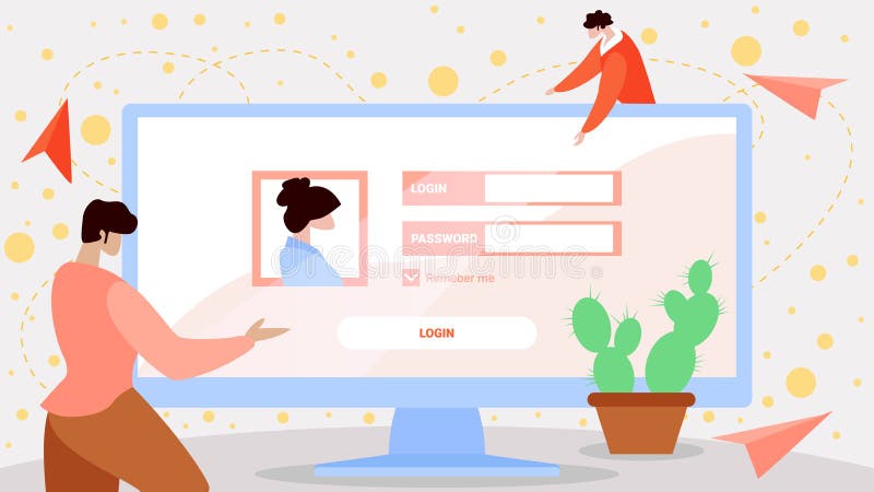 Sing in and Register New Web User Interface Vector Stock Vector ...