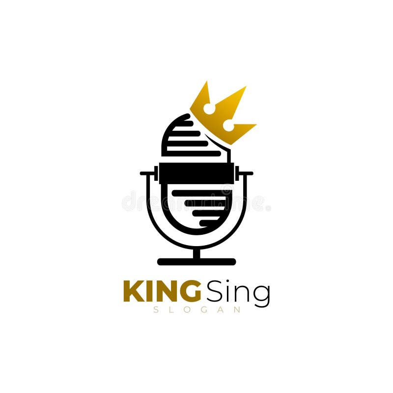 Sing a Song Logo Design Inspiration, Crown Stock Vector - Illustration ...