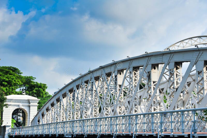 SINGAPORE-the Anderson Bridge Stock Image - Image of iron, city: 49786773