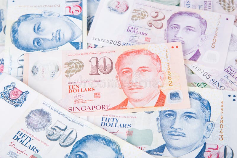 Singapore Banknotes Dollars Stock Photo - Image of banknote, number ...