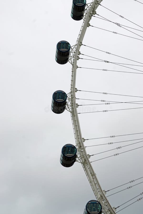 Singapore, Circa February 2020: Empty Ferris Wheel Editorial Stock ...