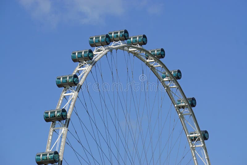 Singapore, Circa February 2020: Empty Ferris Wheel Editorial ...