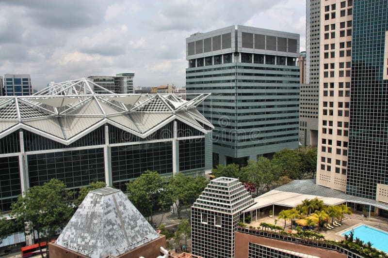 Singapore City Downtown Core Editorial Stock Photo - Image of ...