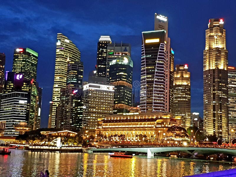 Singapore City editorial photography. Image of skyline - 130832082