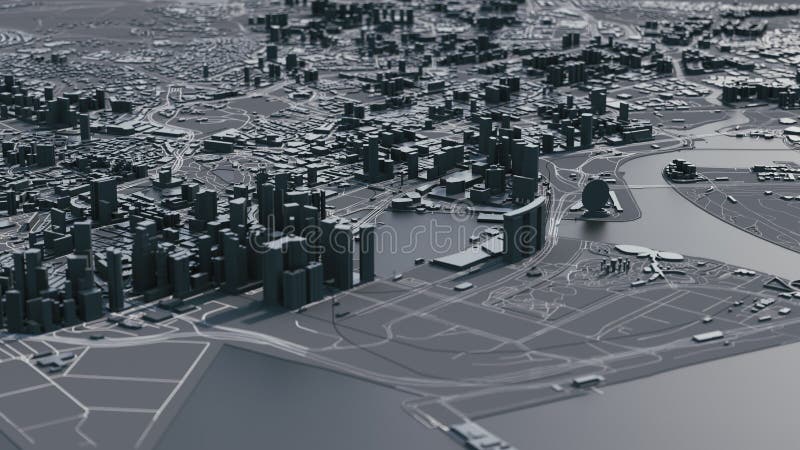 Singapore 3d map. stock illustration. Illustration of promoting - 194477785