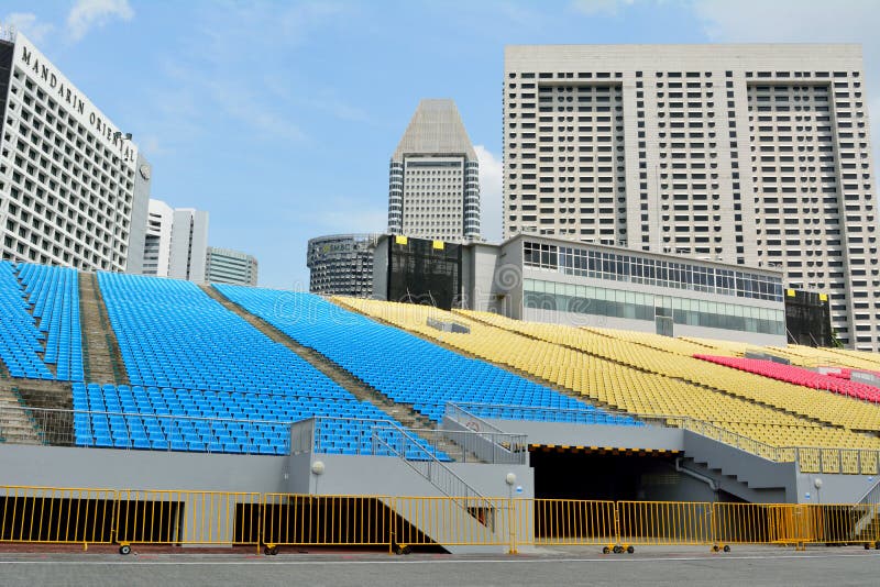 Floating Soccer Stadium Marina Bay Singapore Stock Photos - Free ...