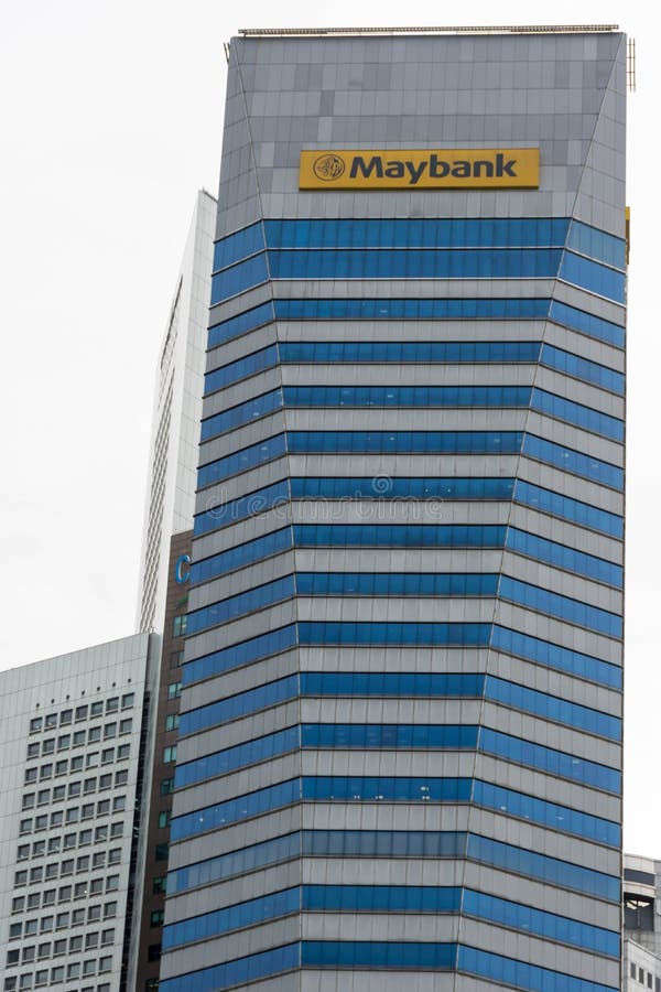 Singapore - December 9, 2017 : a View of the Maybank Building in ...
