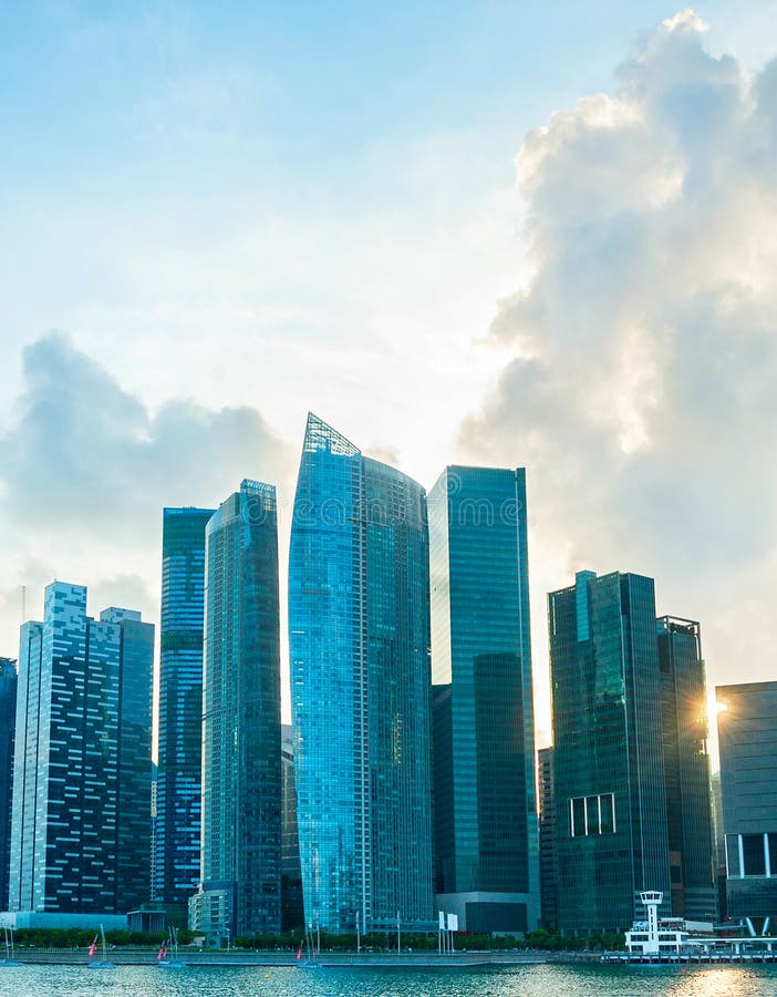 Singapore Downtown Core stock photo. Image of quay, city - 64871818