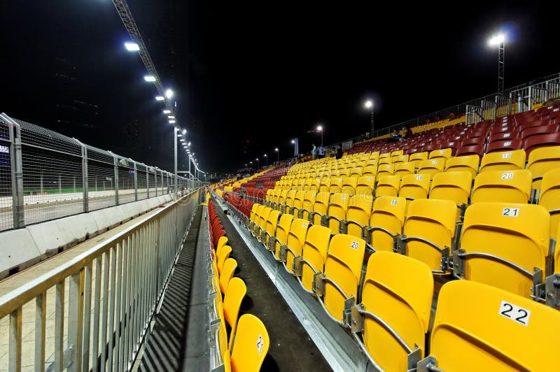 Singapore F1 grand stand editorial photography. Image of gallery - 11119782