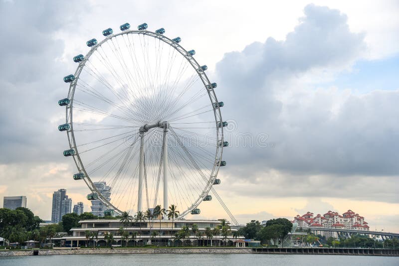 Singapore Flyer, the Giant Ferris Wheel, Singapore Stock Photo - Image ...