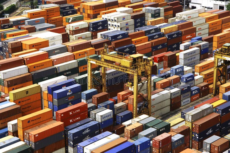 Uitzicht Op De Haven Van Singapore Redactionele Stock Foto - Image of ...