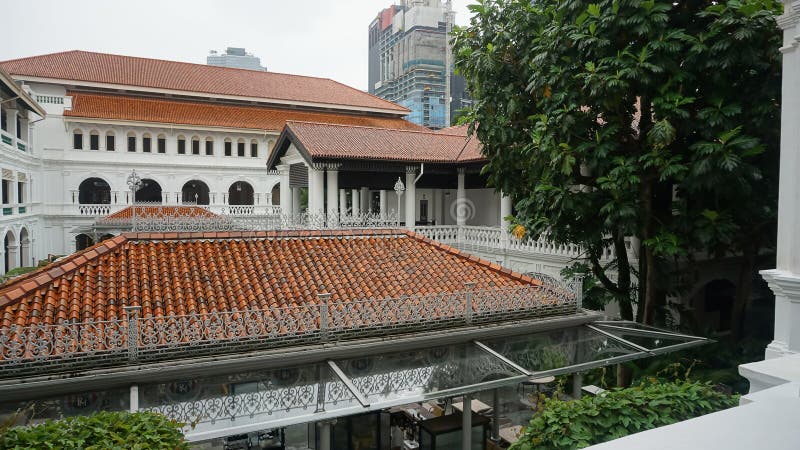 Singapore - January 20, 2025 : the Courtyard of Singapore S Famous ...