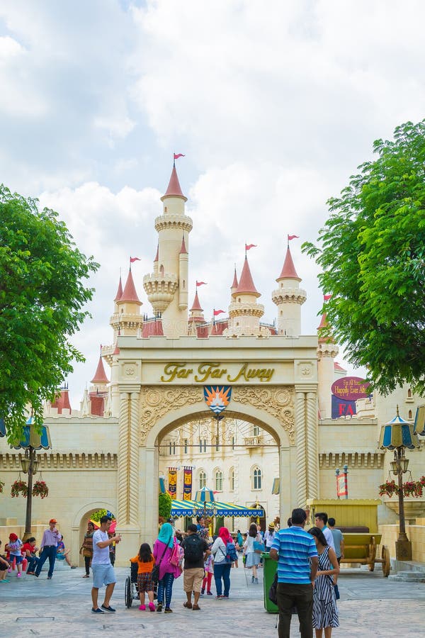 Singapore July 20 ; 2015 Castle in Universal Studio Singapore Editorial ...