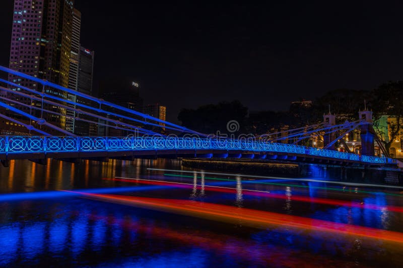 Esplanade Bridge and Esplanade Theaters Editorial Stock Image - Image ...
