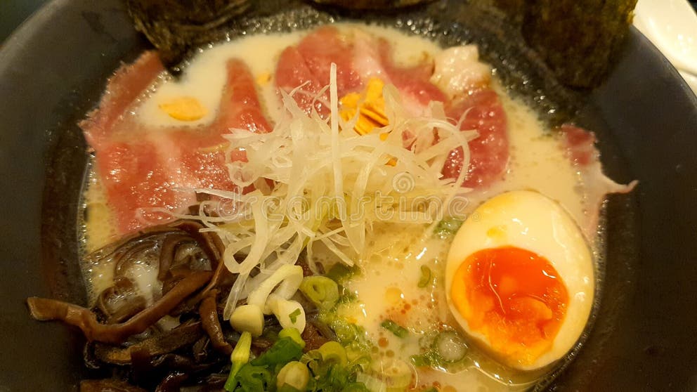 Singapore Laksa with pork stock photo. Image of cuisine - 261834880