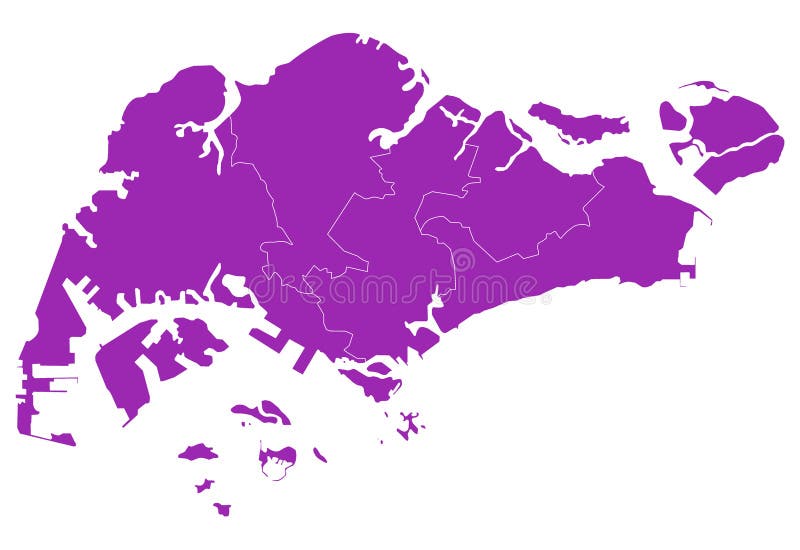 Singapore Map. CDC Districts Map of Singapore, Empty Map of Singapore ...
