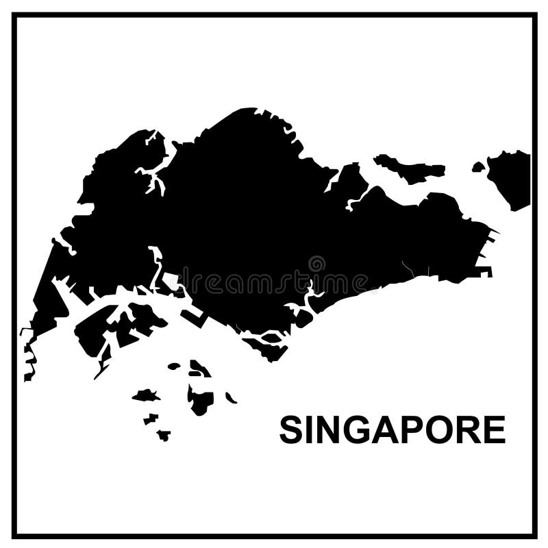 Singapore map icon stock vector. Illustration of pattern - 292566523