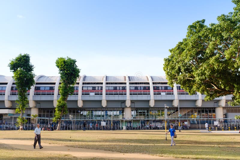 Singapore-24 MAR 2018: Singapore Aljunied MRT Station Building Front ...