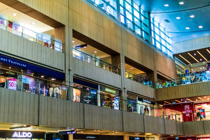Interior of Paragon Shopping Centre at Orchard Rd in Singapore ...