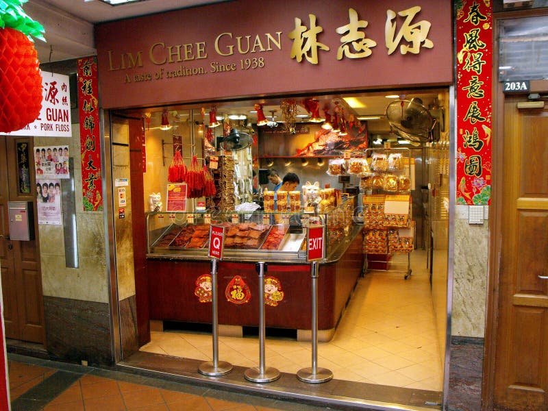 Chinese Style Grocery Store in Singapore Editorial Stock Photo - Image ...