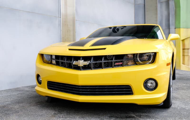Singapore-28 NOV 2017: Transformer Yellow Color Car Display in ...