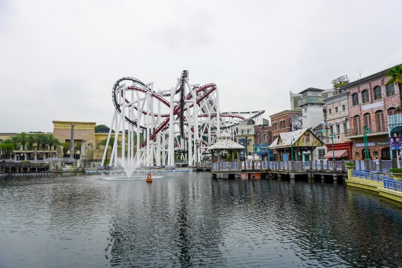 Singapore, Singapore - November 12, 2023: Sentosa Island Amusement Park ...